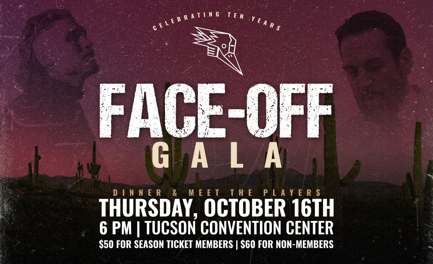 Tucson Roadrunners Announce 2025 Face-Off Gala - TucsonRoadrunners.com